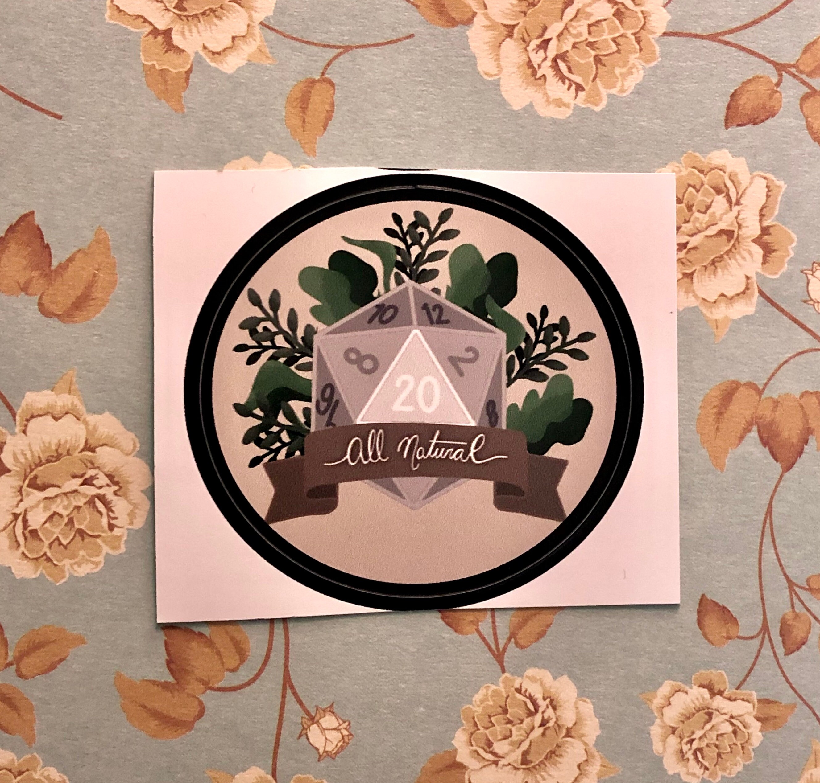 ALL NATURAL | D20 | Matte Vinyl Sticker - Etsy