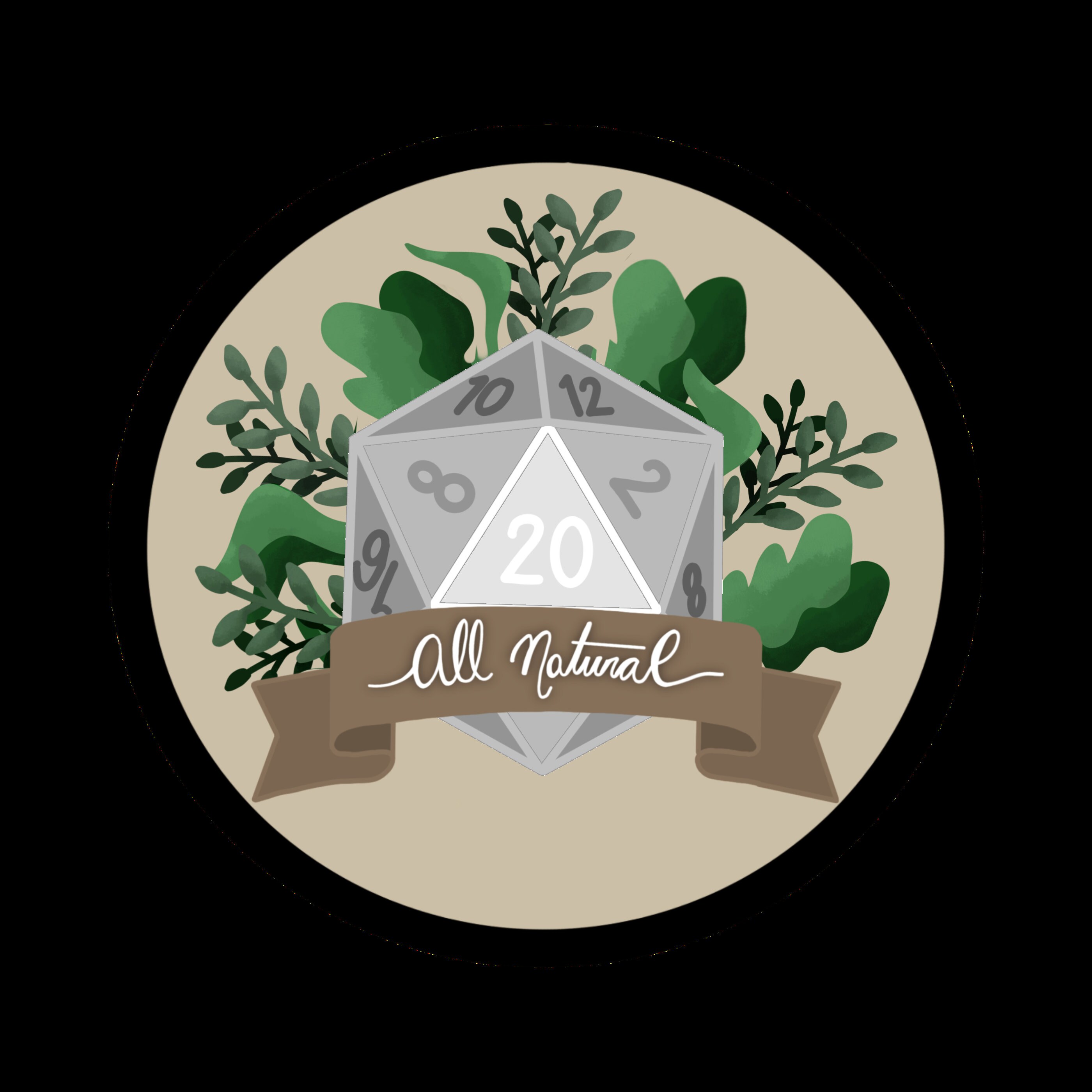 ALL NATURAL D20 Matte Vinyl Sticker - Etsy