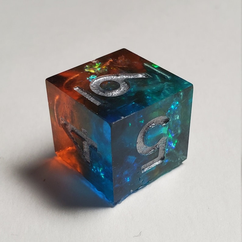 Rusty Spacerocket / Sharp Edge Dnd Dice/ 7pc Polyhedral Dice - Etsy