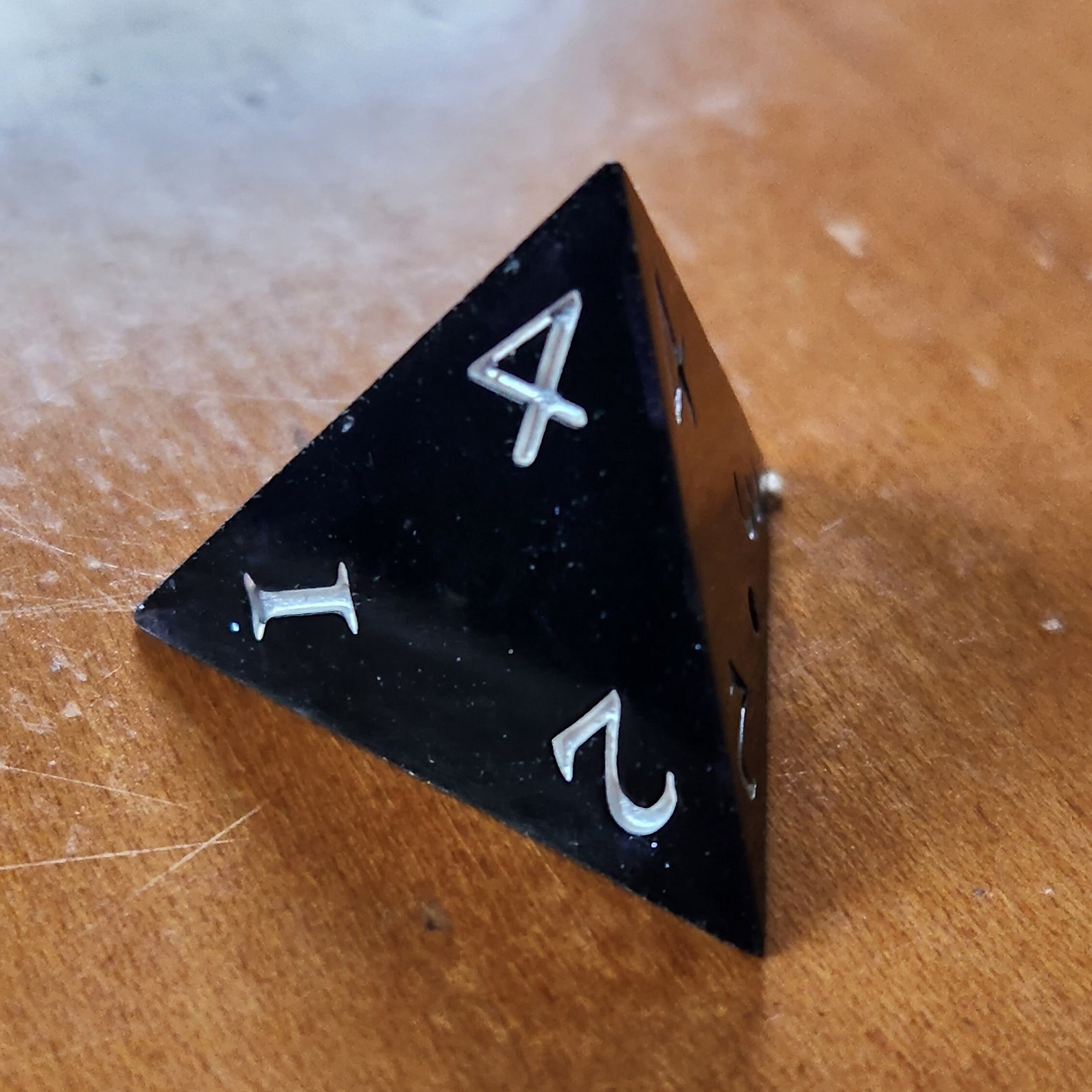 Void/ 7pc Sharp Edge Polyhedral Dice Set/ Black Slighly Sparkly - Etsy