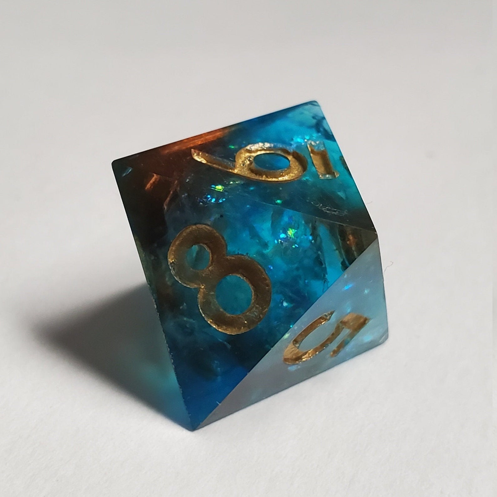 Rusty Spacerocket / Sharp Edge Dnd Dice/ 7pc Polyhedral Dice - Etsy