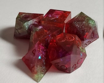 Ruby Dnd Dice | Etsy