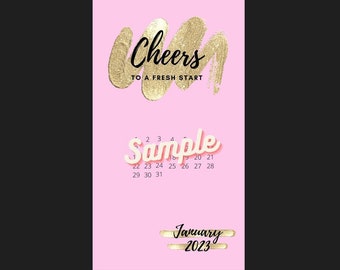 Lock Screen Calendar - Etsy