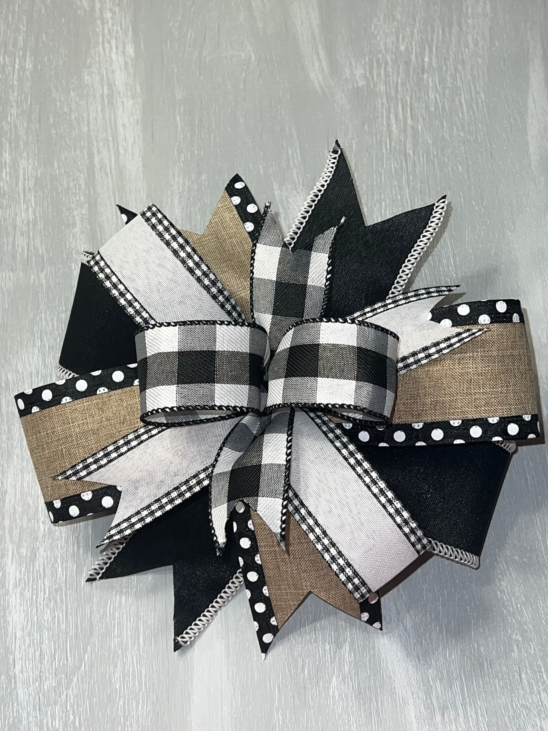 Farmhouse Bow Farmhouse Wreath Bow Farmhouse Lantern Bow - Etsy