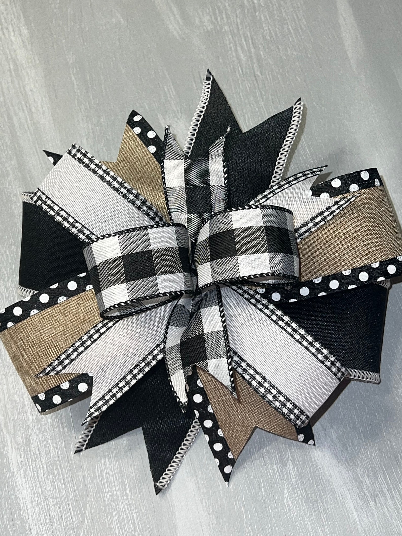 Farmhouse Bow Farmhouse Wreath Bow Farmhouse Lantern Bow - Etsy