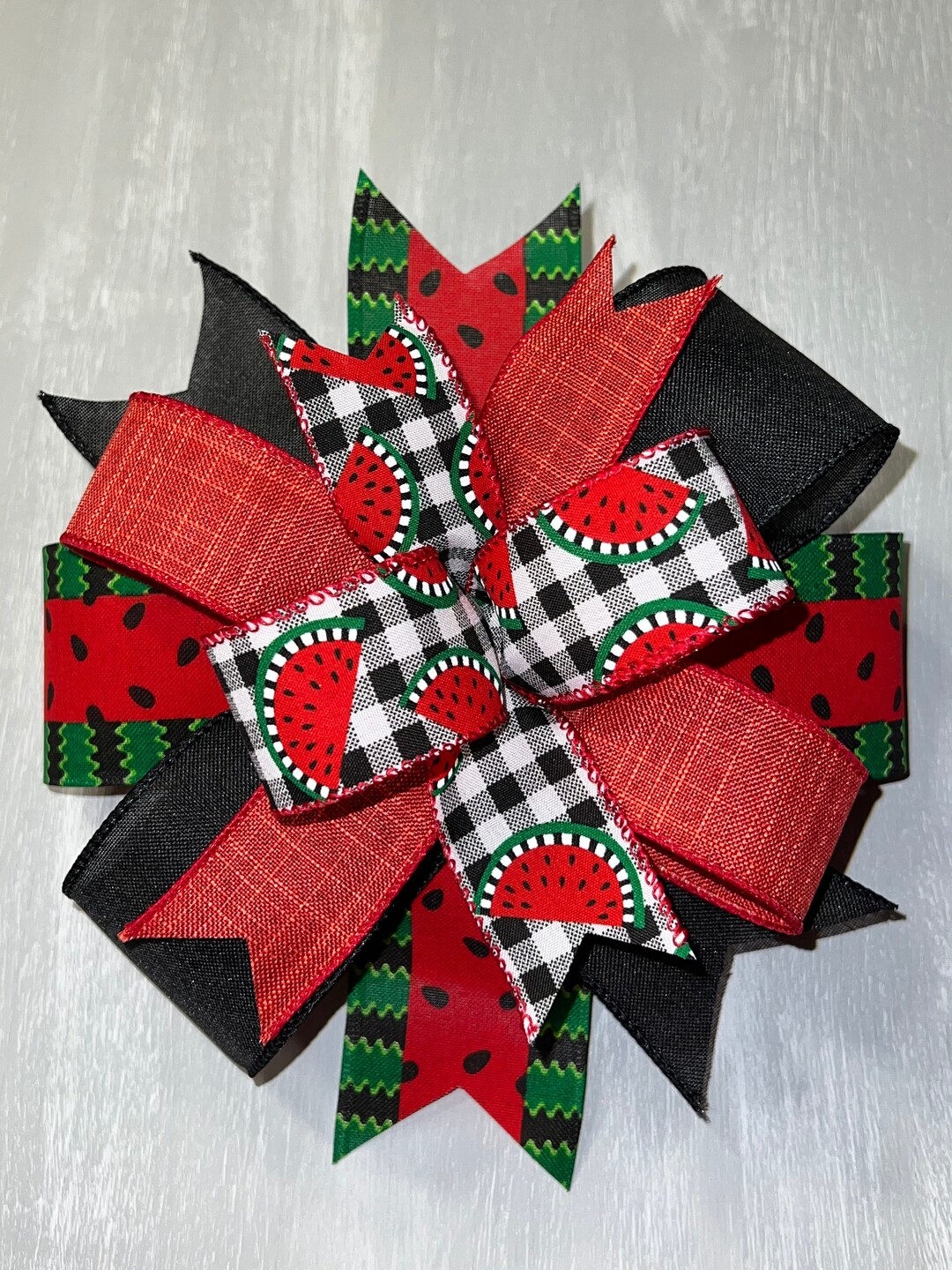 Watermelon Bow, Watermelon Wreath Bow, Watermelon Lantern Bow ...