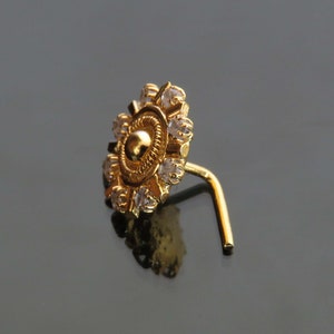 Big Nose Stud CZ Clear Nose Stud 20g Nose Stud Christmas Gift CZ ...