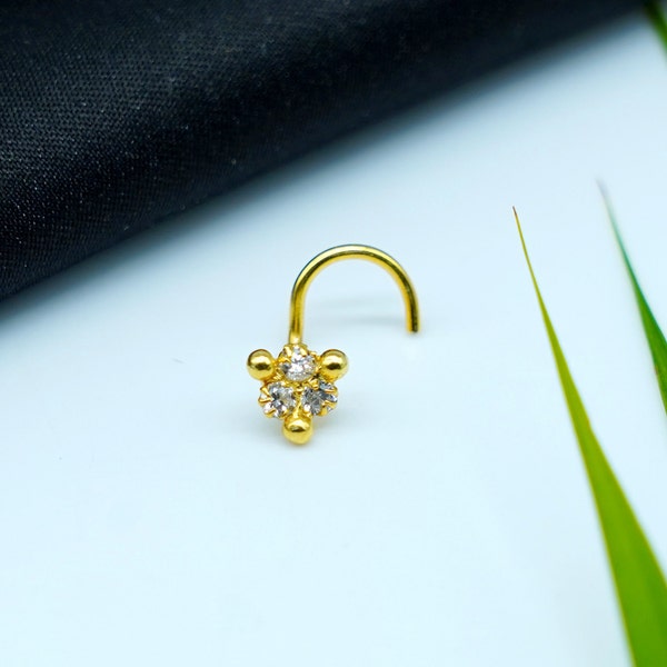 Sterling Silver Nose Stud - Etsy