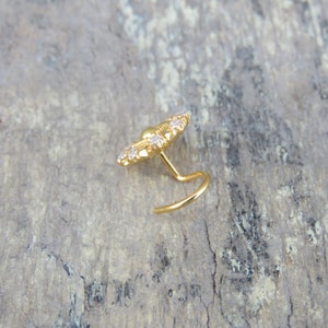 Big Nose Stud CZ Clear Nose Stud 20g Nose Stud Christmas Gift CZ ...