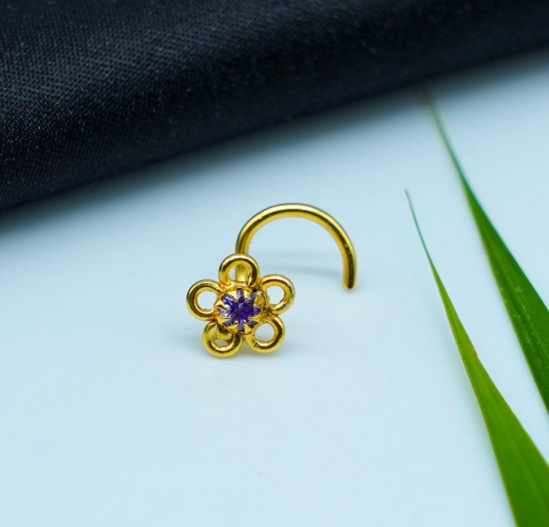 CZ Simulated Diamond Nose Crystal Nose Stud Big Nose Stud CZ Clear Nose ...