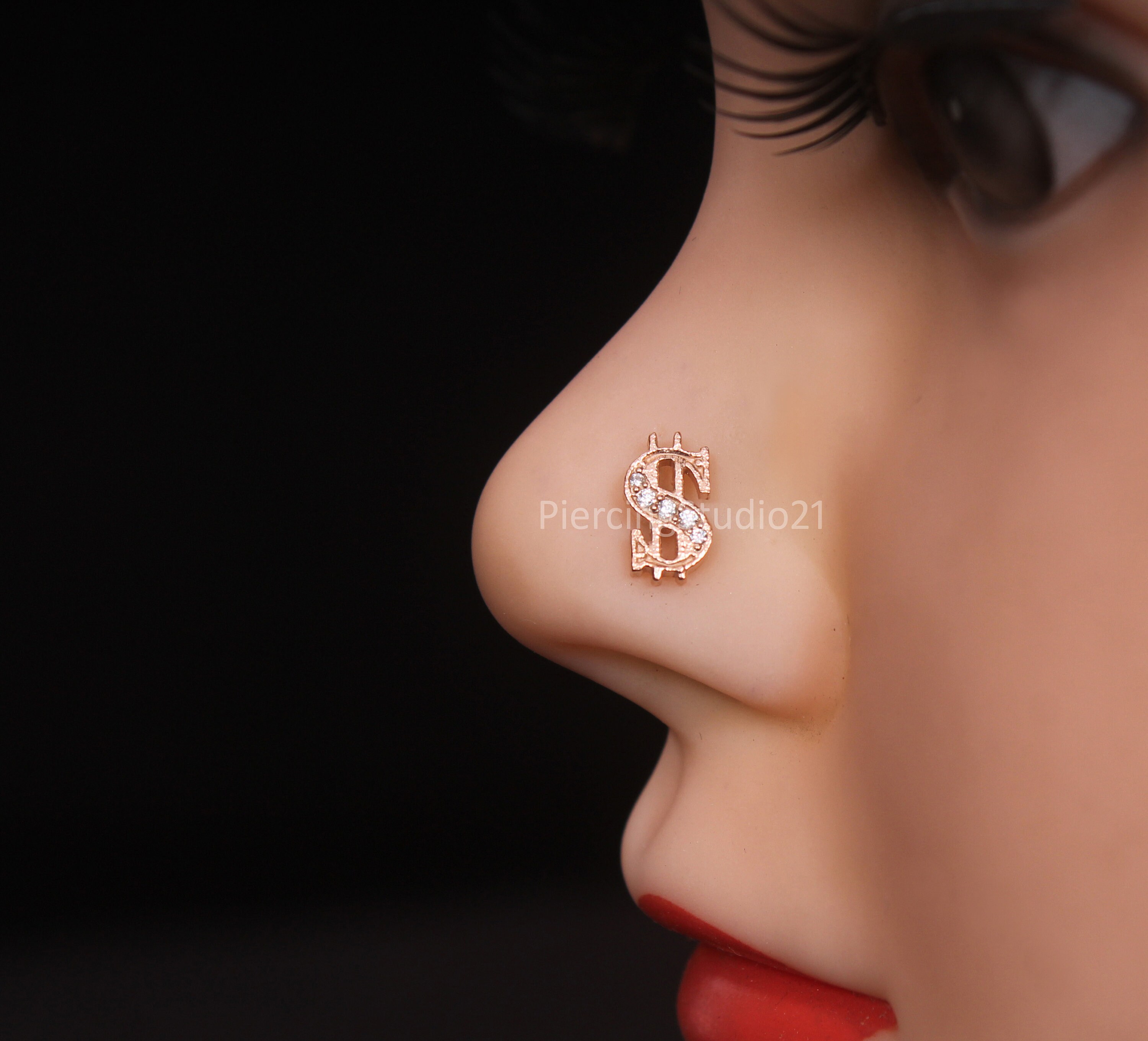 Cute Nose Diamond Studs