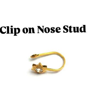 Big Nose Stud CZ Clear Nose Stud 20g Nose Stud Christmas Gift CZ ...