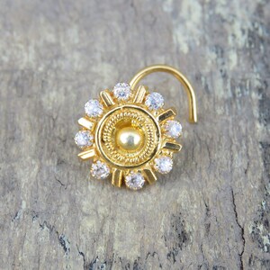 Big Nose Stud CZ Clear Nose Stud 20g Nose Stud Christmas Gift CZ ...