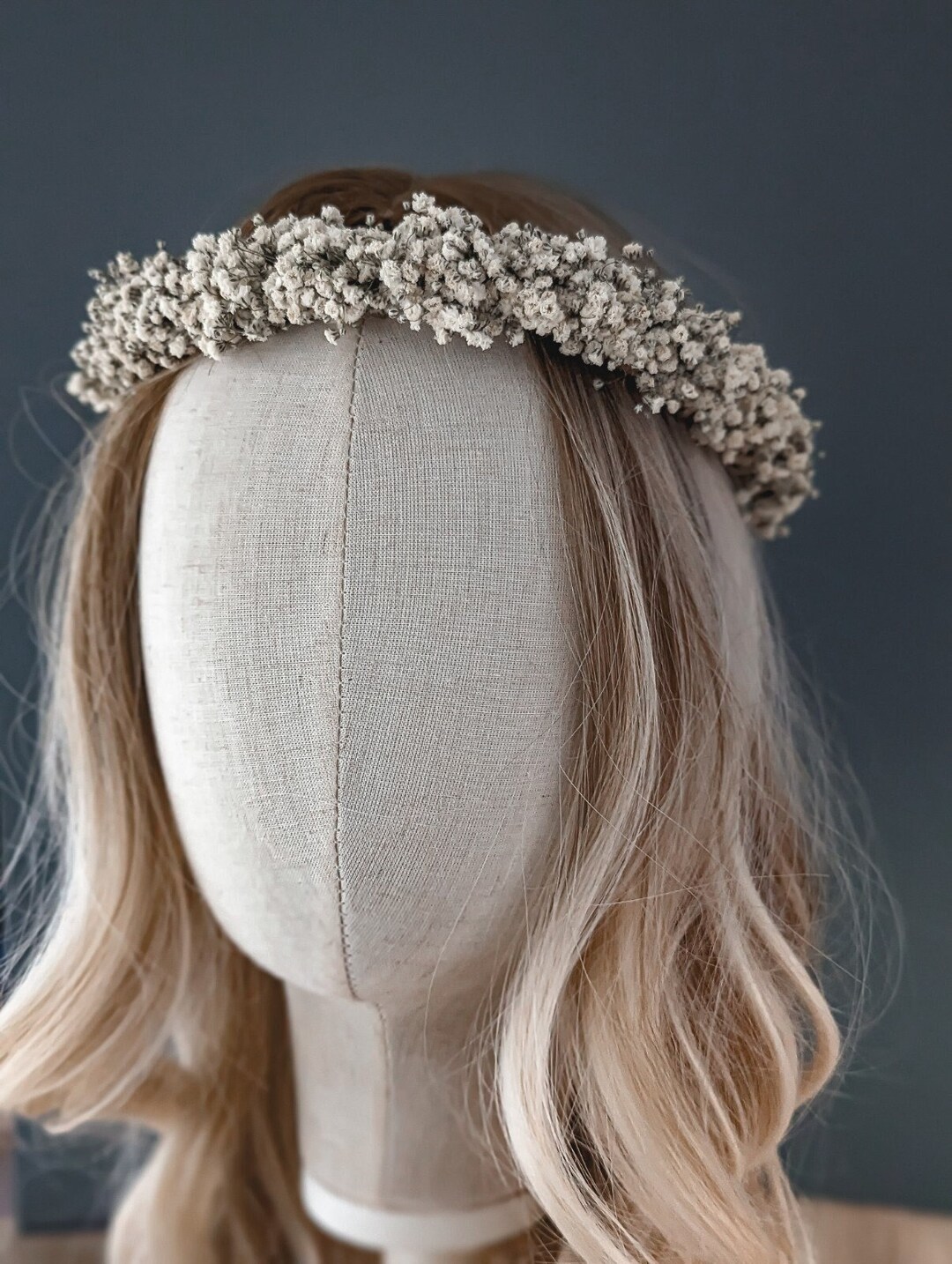 Baby's Breath Flower Crown | Dried Flower Crown | Boho Wedding ...