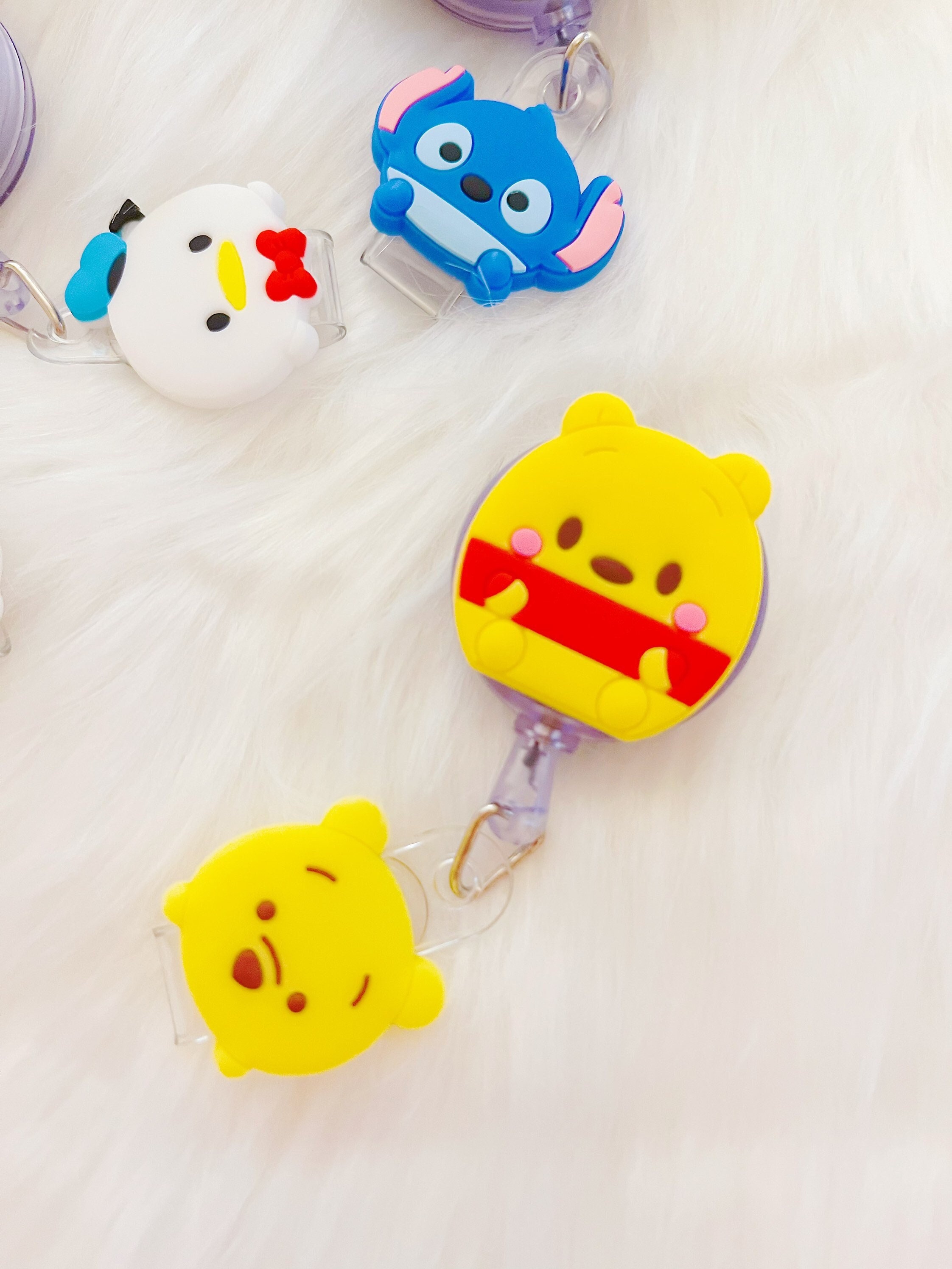 Cartoon ID Badge Clipcute Kawaii Cartoon Character - Etsy