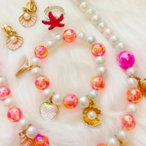 Kids Jewelry,little Girls,toddlers Necklace Set, Mermaid Necklace ...