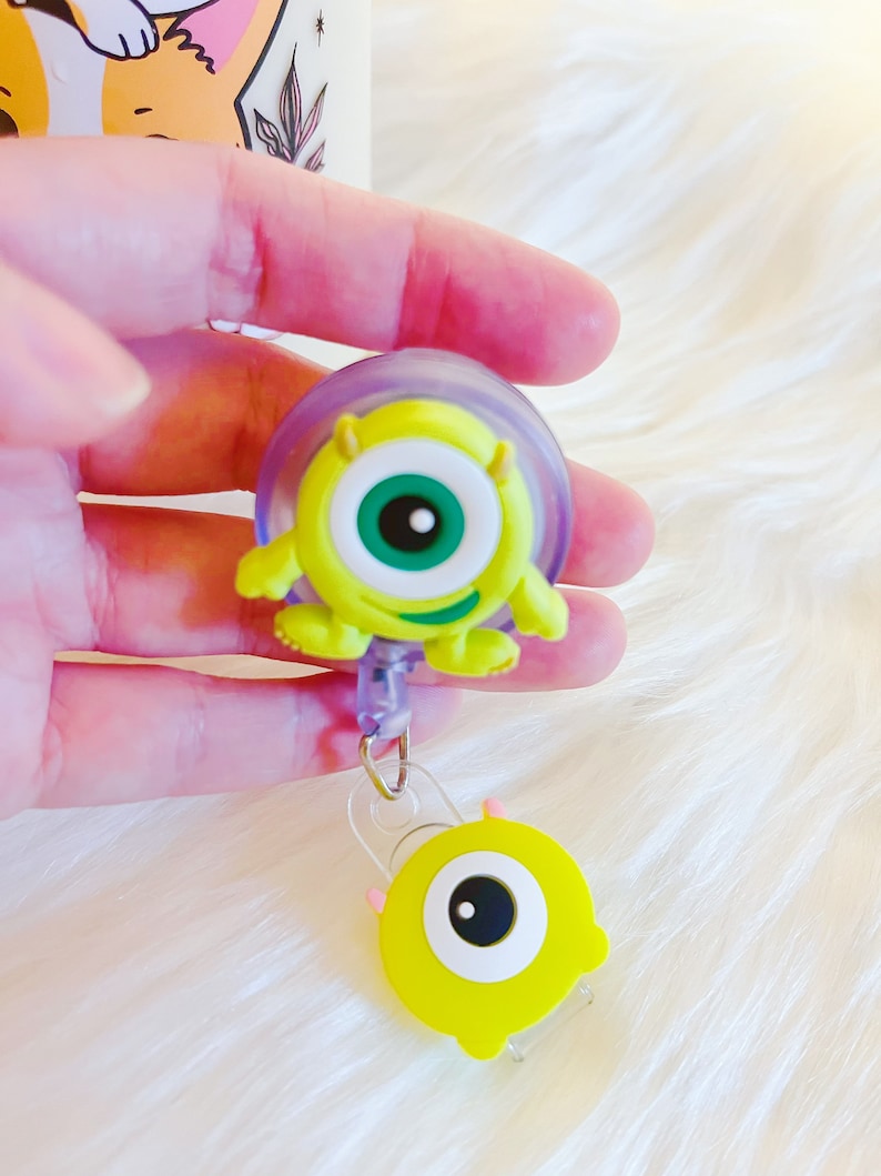 Cartoon ID Badge Clip,cute Kawaii Cartoon Character Retractable ID ...