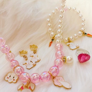 Kids Jewelry,little Girls,toddlers Necklace Set, Bunny Necklace ...