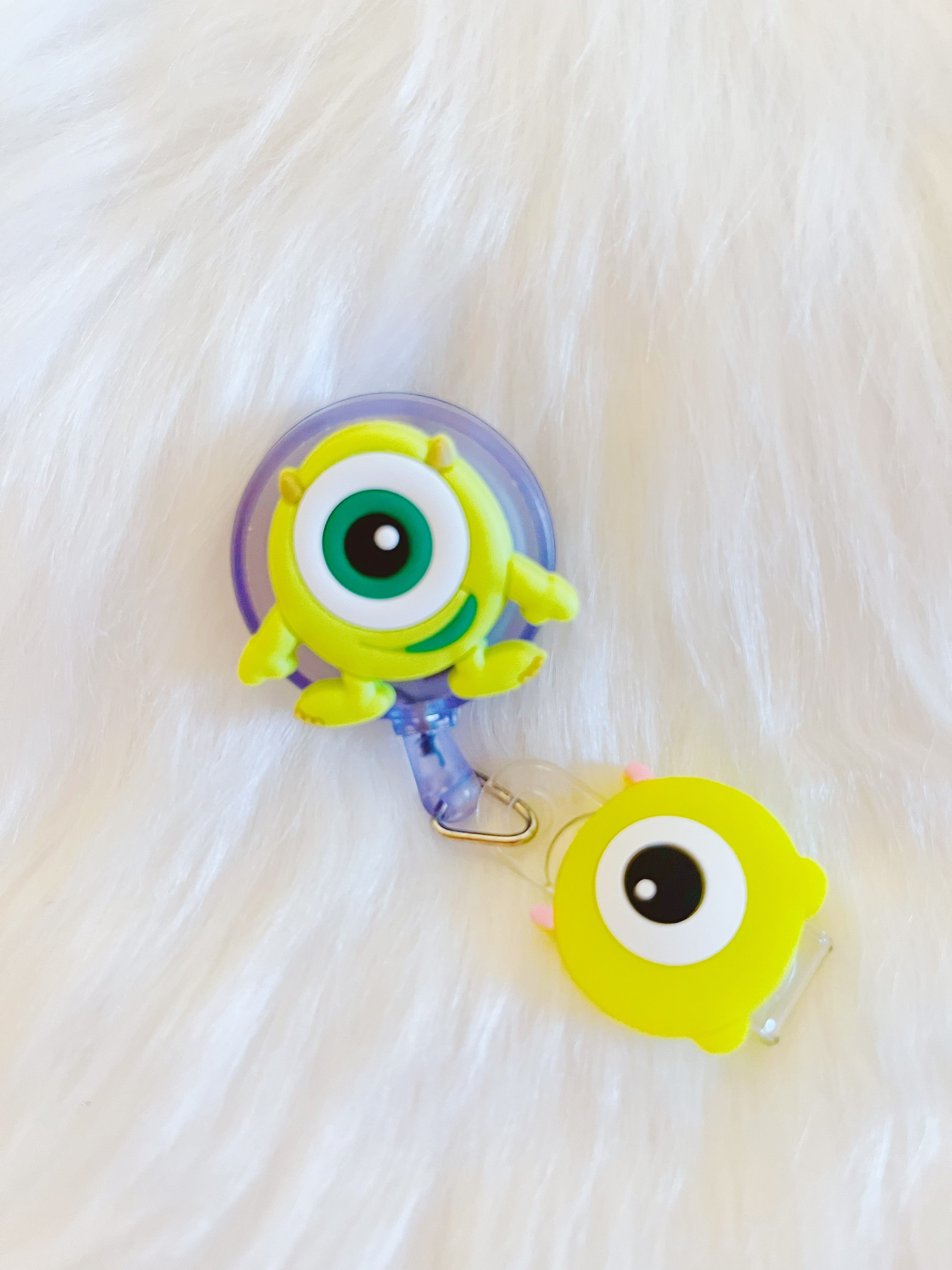 Cartoon ID Badge Clipcute Kawaii Cartoon Character - Etsy