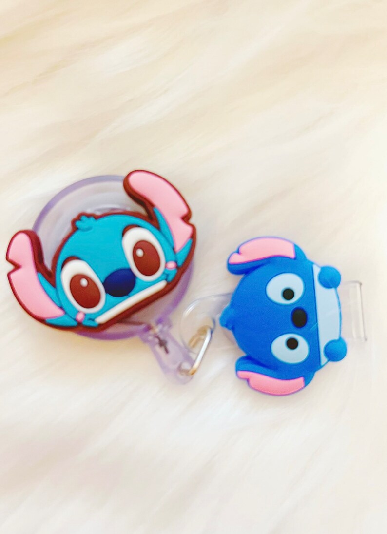 Cartoon ID Badge Clip,cute Kawaii Cartoon Character Retractable ID ...