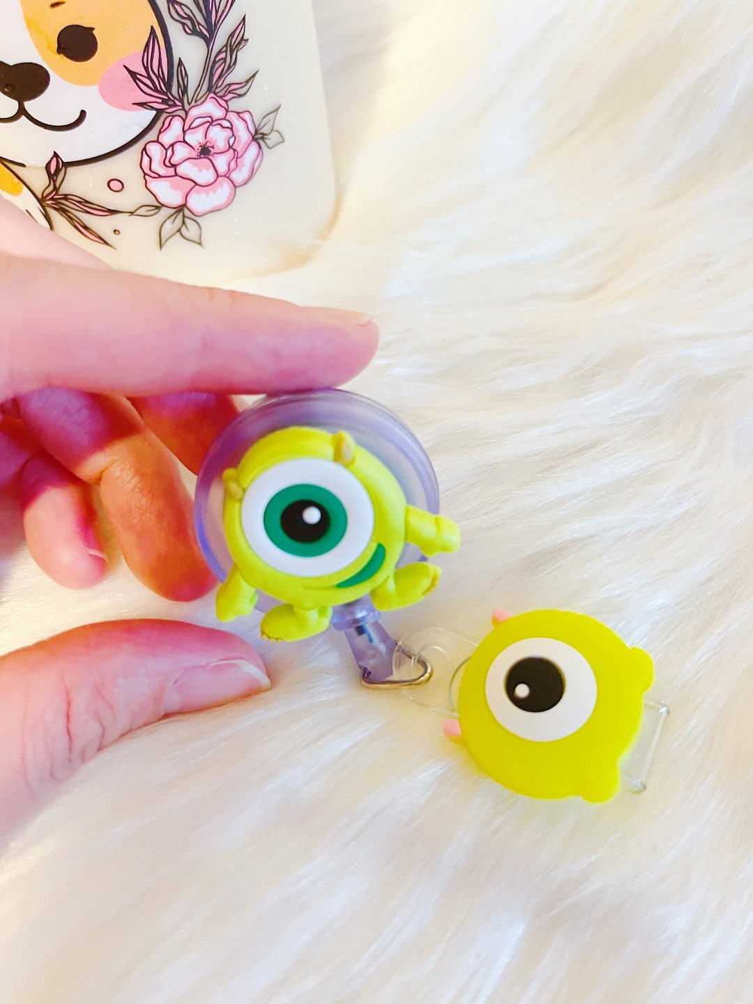 Cartoon ID Badge Clip,cute Kawaii Cartoon Character Retractable ID ...