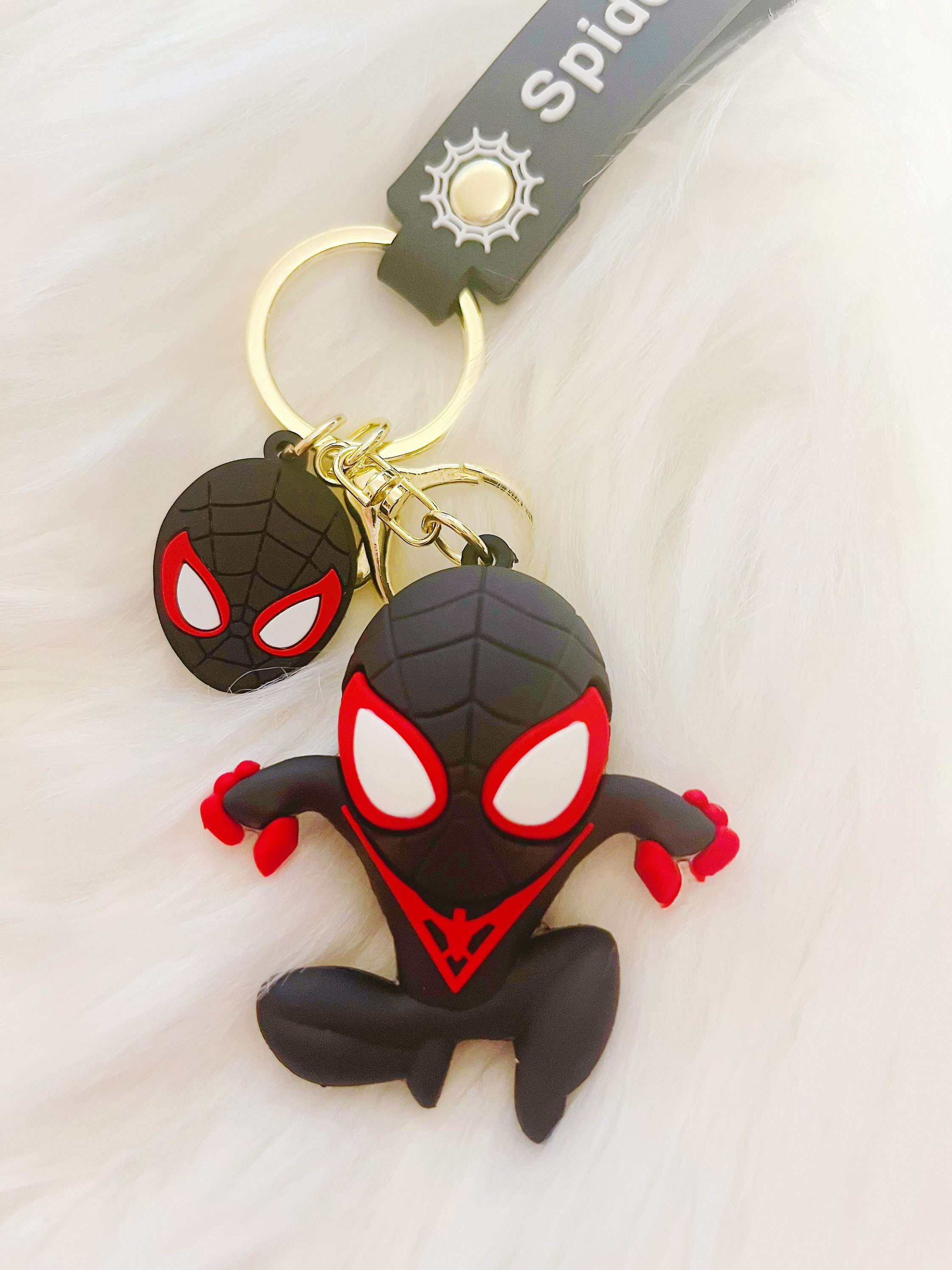 Cute Cartoon Spider Man Keychain/key Ring - Etsy