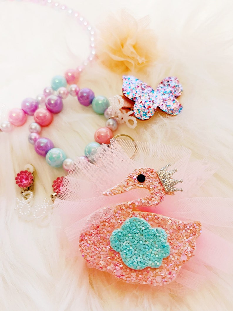 Kids Jewelry Set in the Box, 8 Pcs Cute Little Girls Princess Necklace ...