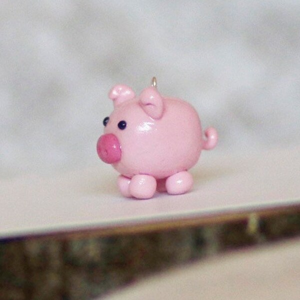 Polymer Clay Pig - Etsy