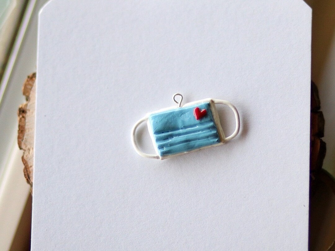 Mini Polymer Clay Mask Charm - Etsy