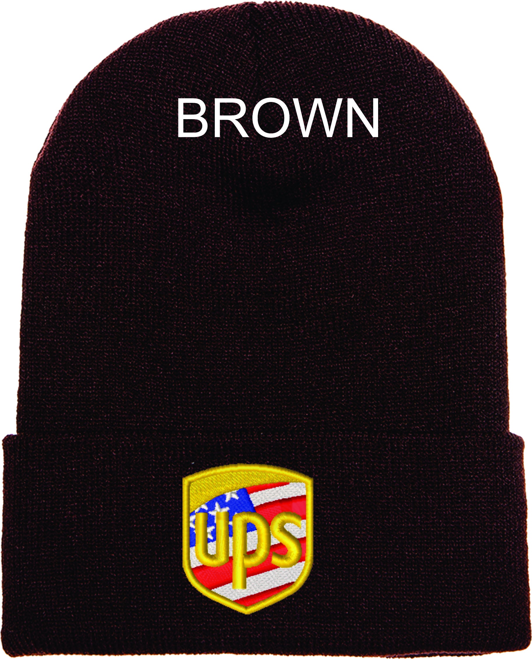 Custom UPS USA Flag Hats Caps 112 Richardson Flex Fit 210 Flat Bill ...