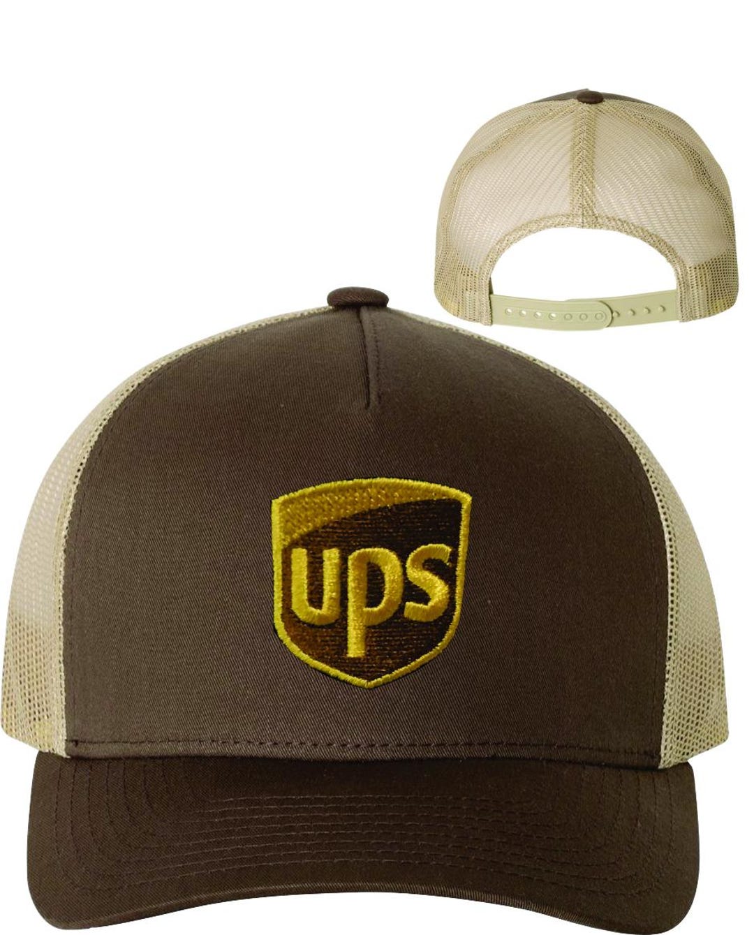 UPS Hats Five-panel Retro Trucker Cap - YP Classic 6506 & 6006 Flat ...