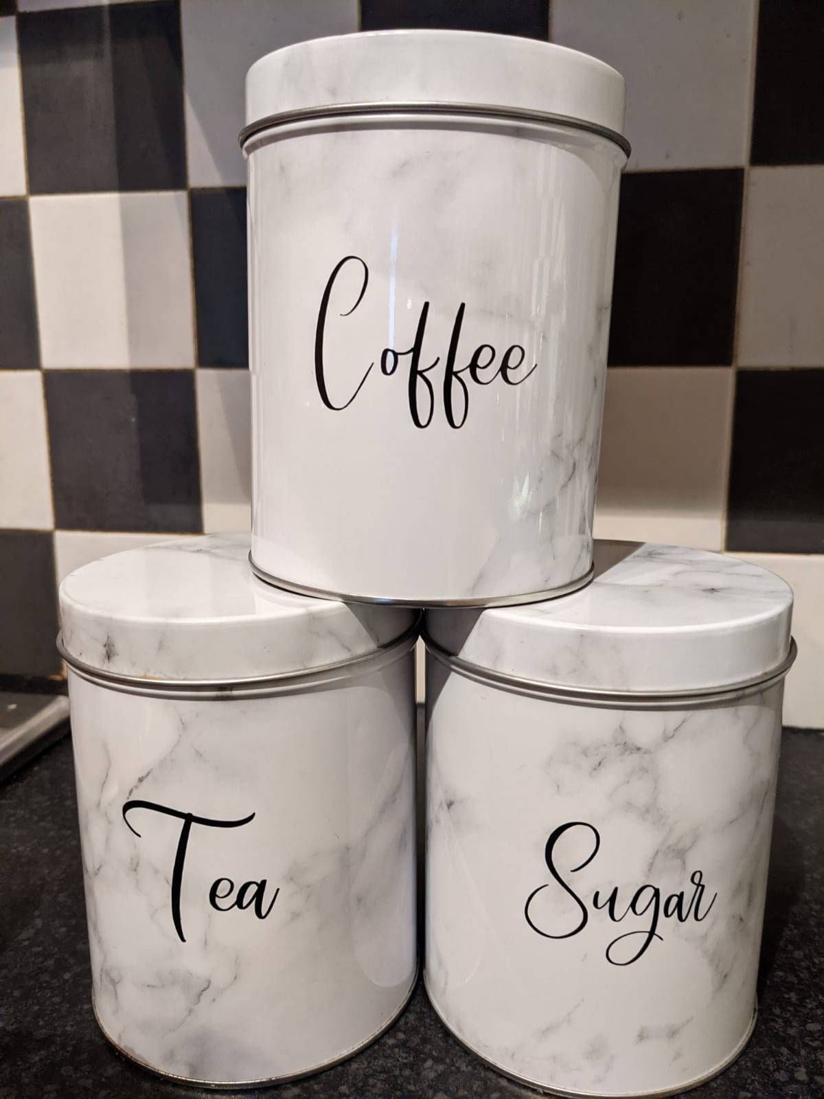 Tea Coffee Sugar Labels and Decals for Kitchen Storage Home - Etsy UK