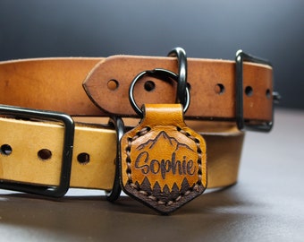 Leather Dog Tag - Etsy