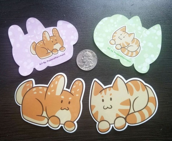 Bread Bun and Cat Loaf Stickers - Etsy