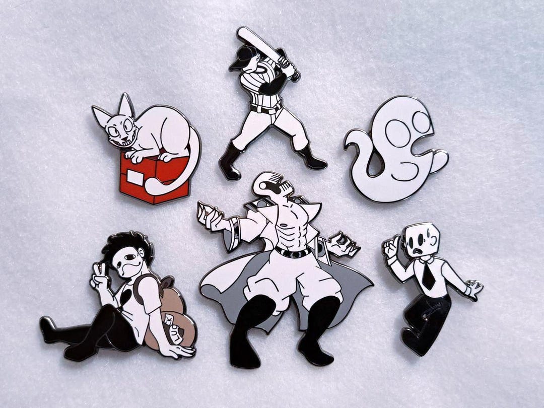 OFF by Mortis Ghost Hard Enamel Pins - the Batter, the Judge, Zacharie ...