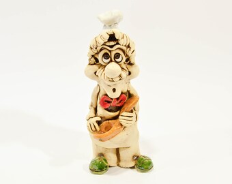 Ceramic Chef Figurine - Etsy