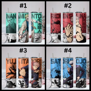 Jujutsu Gojo Anime Tumbler 20oz Sublimation Anime Fan Anime Design ...