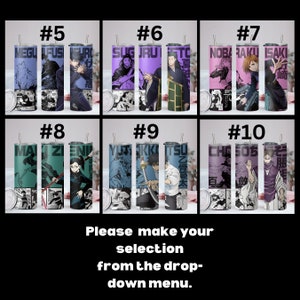 Jujutsu Gojo Anime Tumbler 20oz Sublimation Anime Fan Anime Design ...