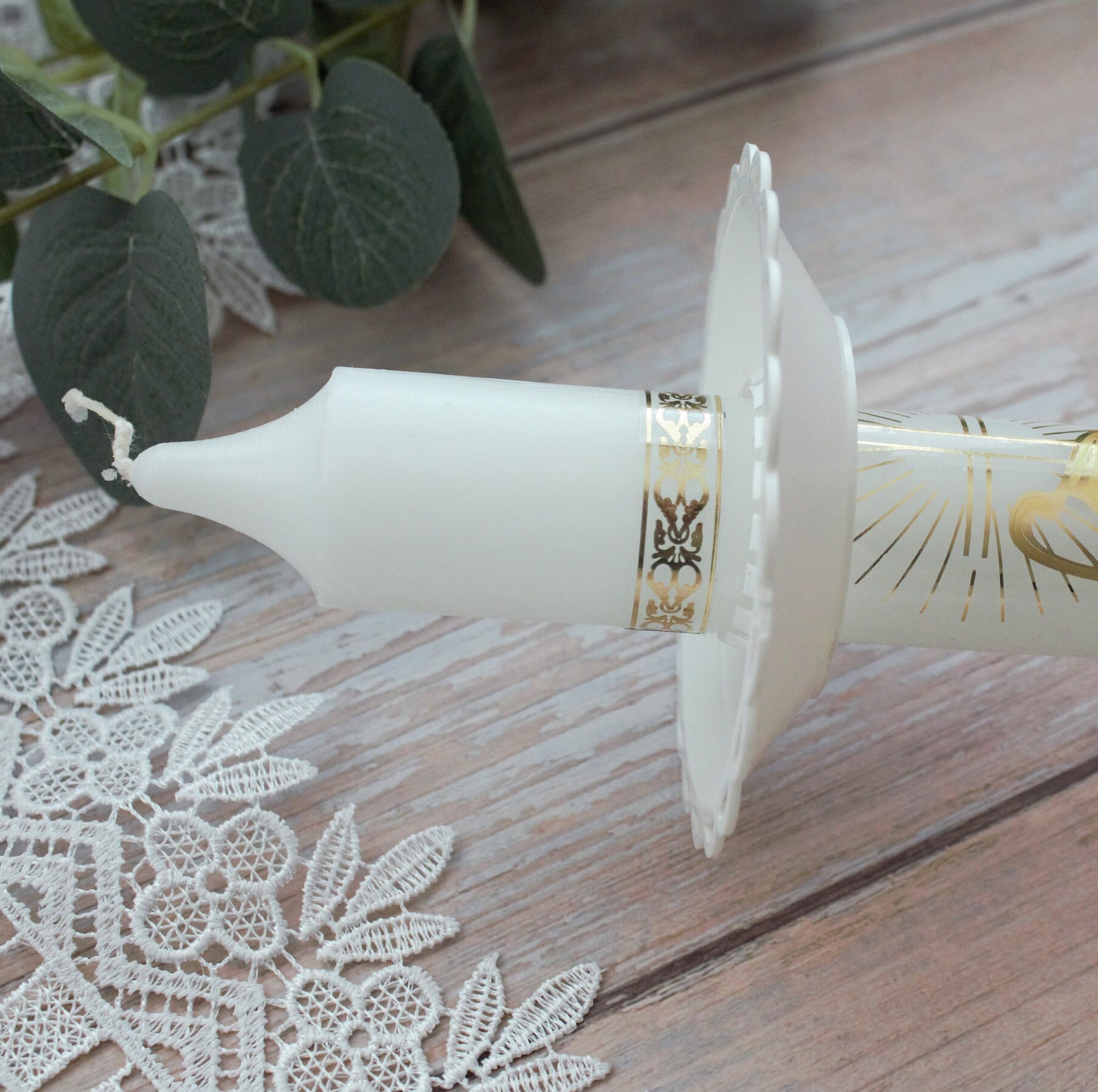 Drip Cap for Candle Protection Drip Guard White Plastic Wax Catcher ...