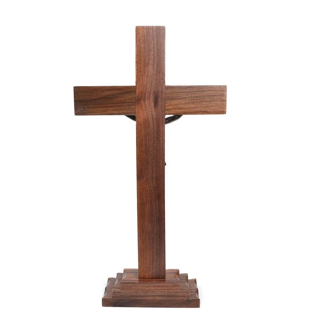 Christian Large Holy Cross Wooden Standing Crucifix Jesus - Etsy
