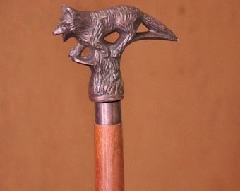 Fox Walking Stick - Etsy