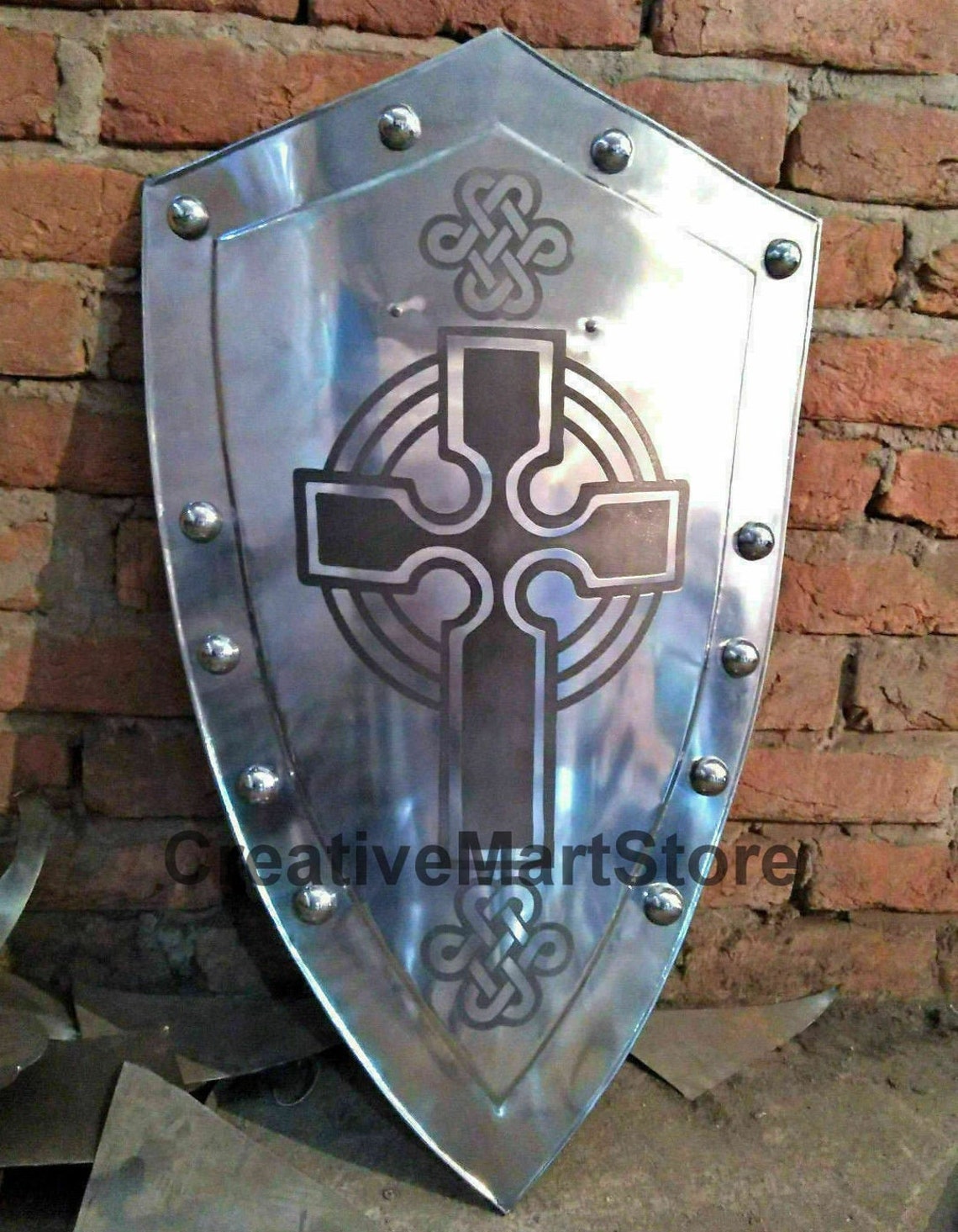 Medieval Armor Shield Templar Knight Replica Steel 18G - Etsy