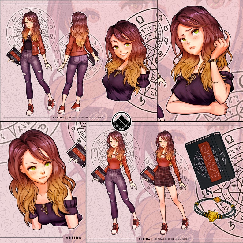 Custom Original Digital Character Design Sheet OC RPG D&D - Etsy