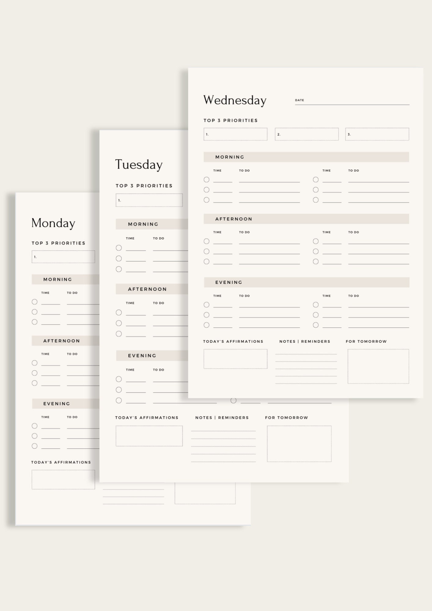 Work From Home Planner, WFH Personal Daily Planner, Productivity ...