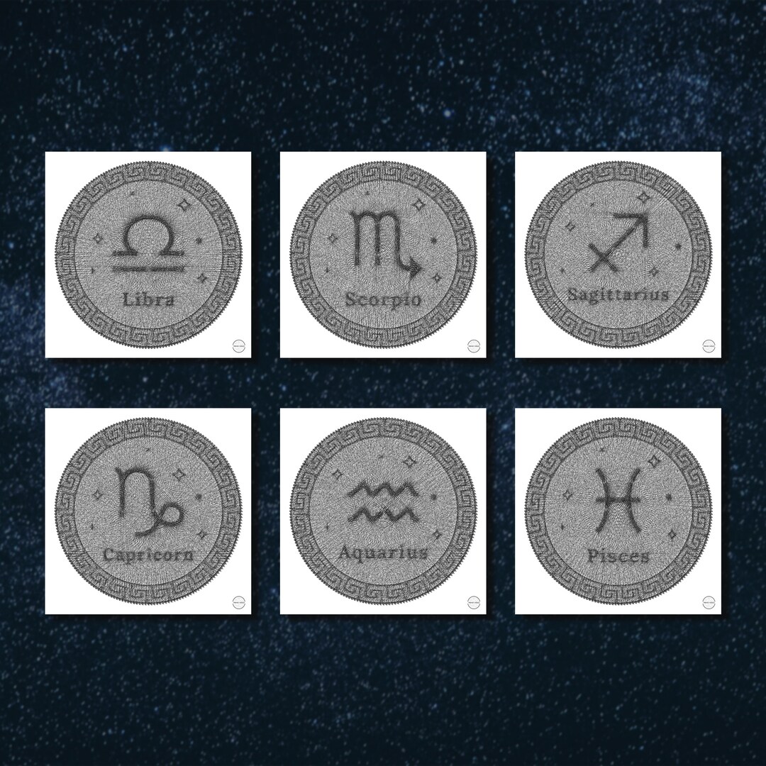 Horoscope String Art Template Custom Handmade Personalized Zodiac Signs ...