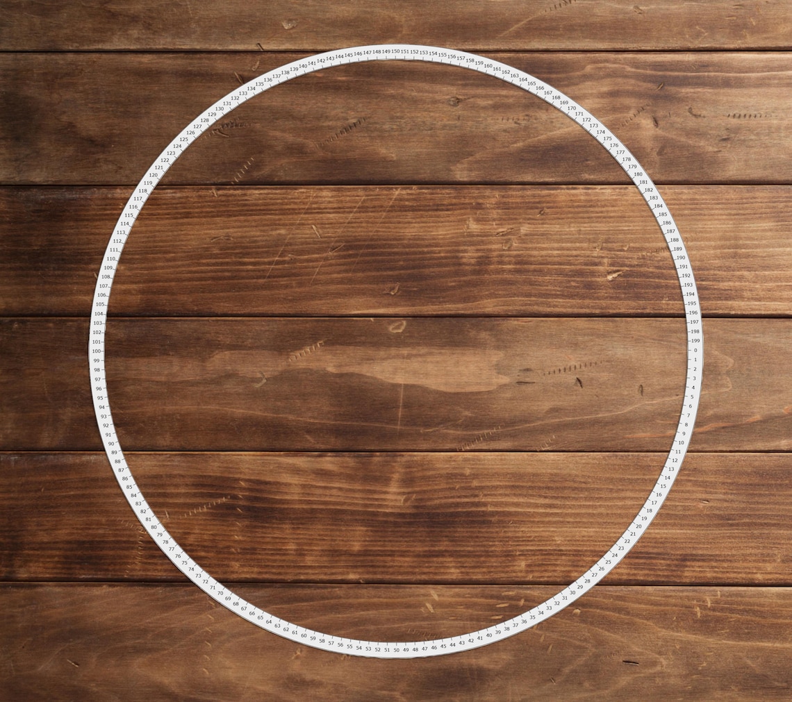 DIY String Art Circle Template: Nail Placement Guide (PDF Download) - Etsy