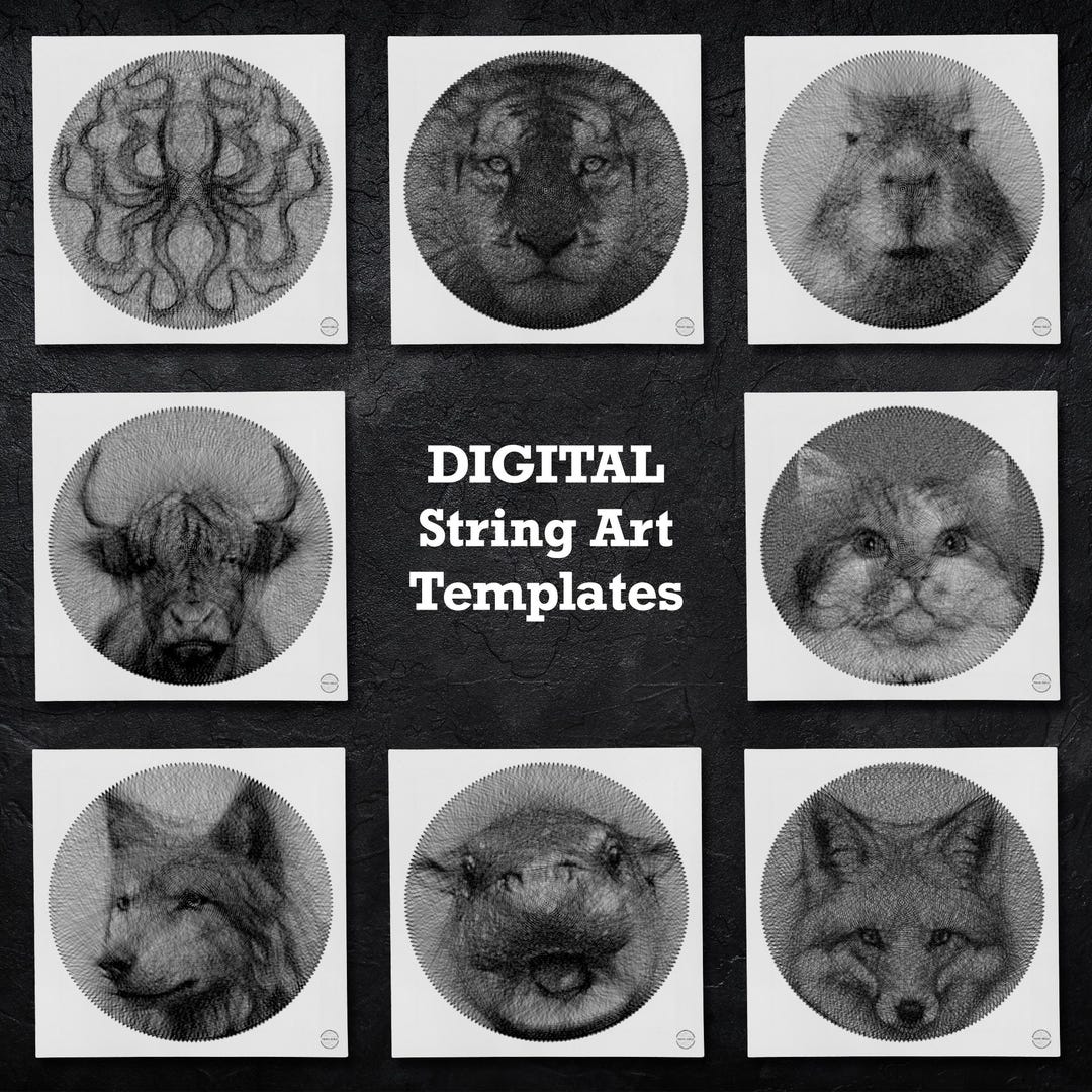 String Art Templates – Digital Files - Templates for Home Décor ...