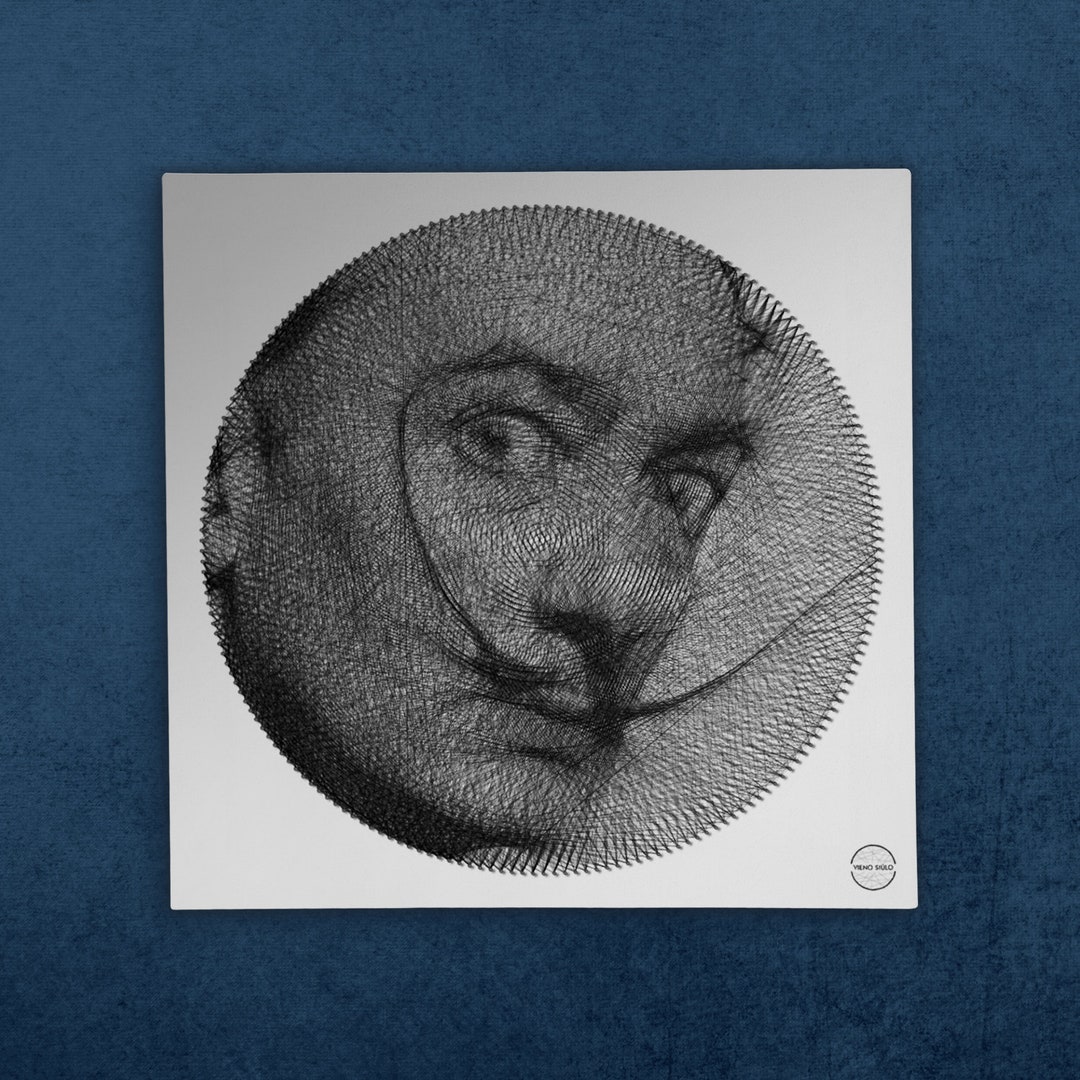 Salvador Dali String Art Template Custom Handmade Personalized Portrait ...