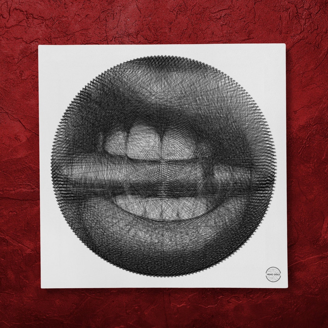 Sexy String Art Template Custom Handmade Personalized Bullet Lips ...