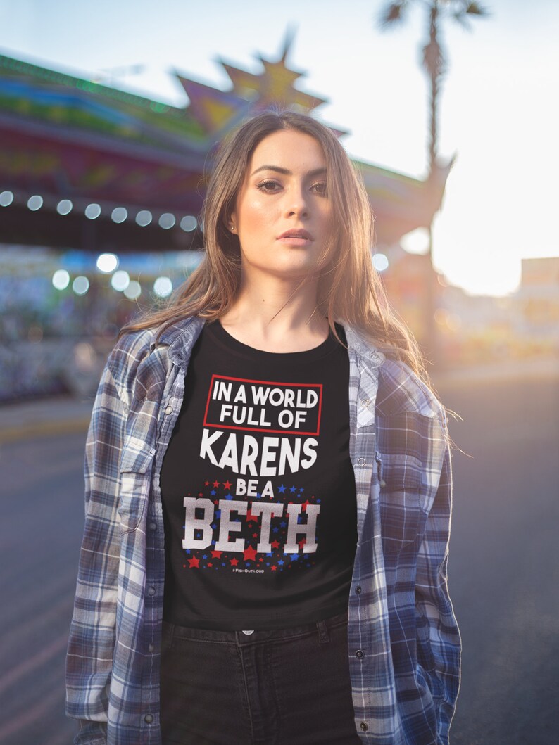Ladies Beth Yellowstone Shirt FRONT PRINT/ Unisex Short Sleeve Tee ...